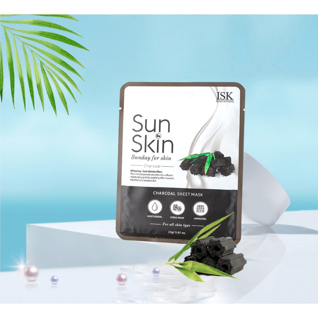 MẶT NẠ DƯỠNG DA TỪ THIÊN NHIÊN ISK SUN SKIN SHEET MASK 23G (MIẾNG LẺ ...