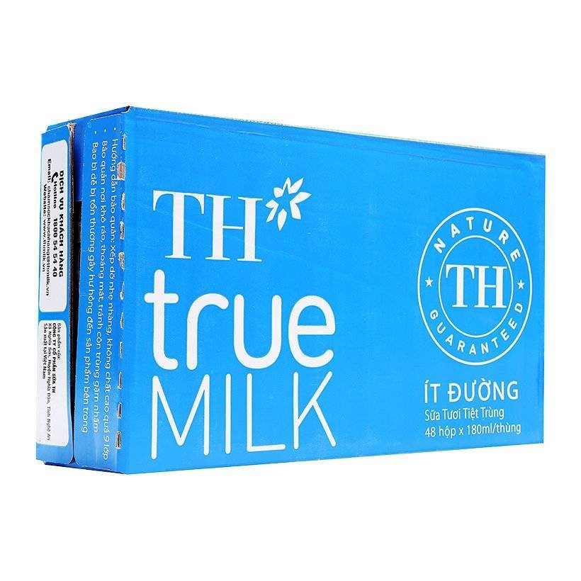 Thùng 48 Hộp Sữa Tươi TH True Milk 180ml | Shopee Việt Nam