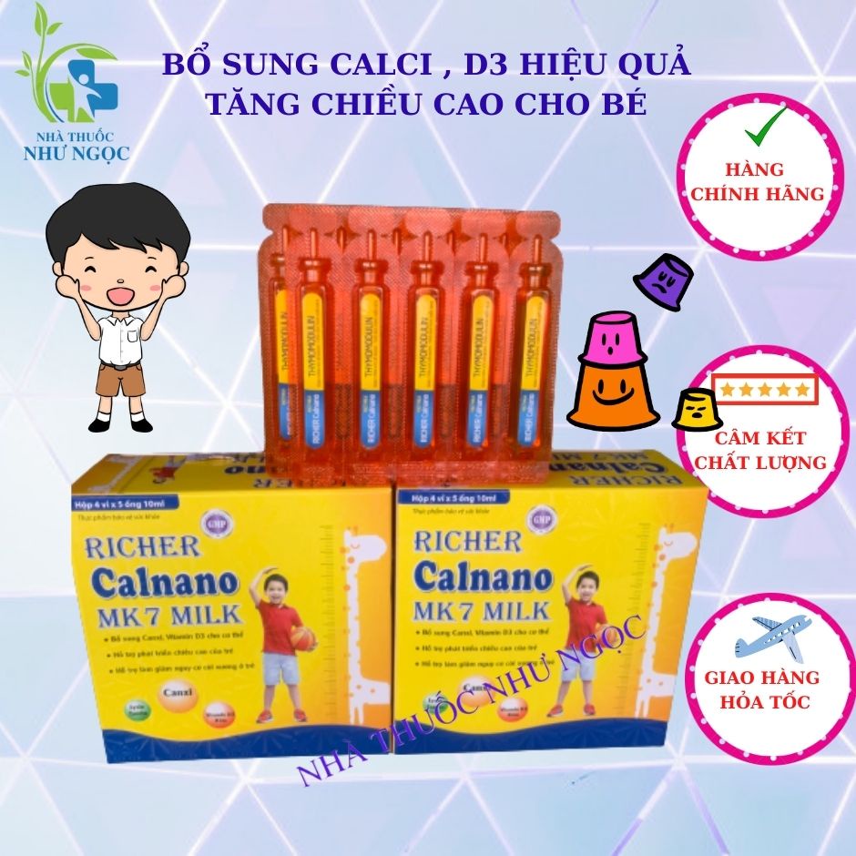 CALNANO MK7 MILK RICHER (HSD 2029)- BỔ SUNG CALCI , D3 HIỆU QUẢ TĂNG ...
