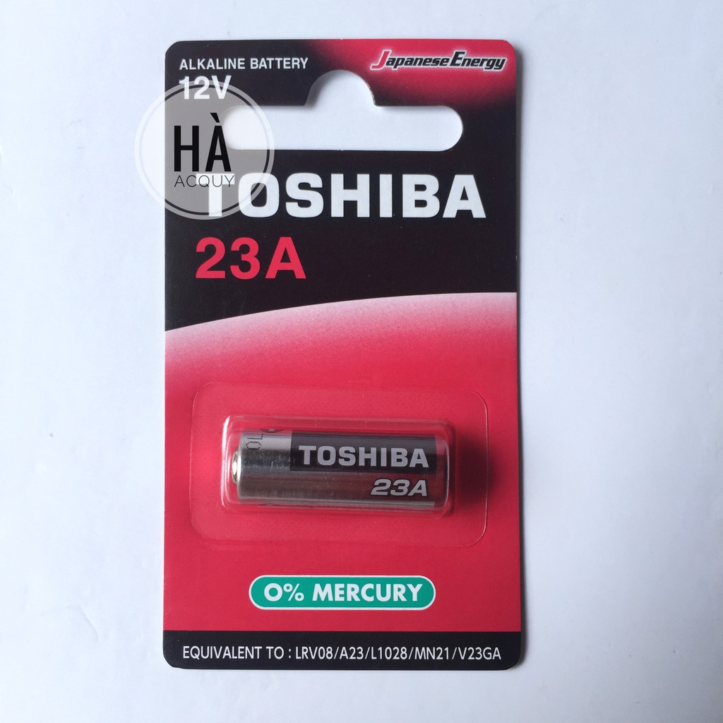 Pin Chuông Toshiba Alkaline 23A,12V (vỉ 1 viên) - Chính Hãng ( = Pin LRV08/ A23/ L1028/ MN21 ...