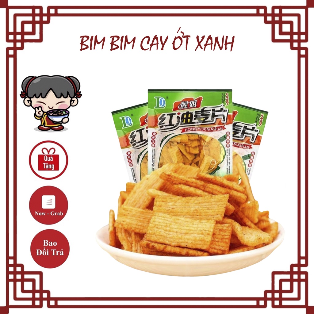 Bim Bim Cay Vị Ớt Xanh Ăn vặt tuổi thơ, Đồ Ăn Vặt Ngon Giá Rẻ | Shopee ...
