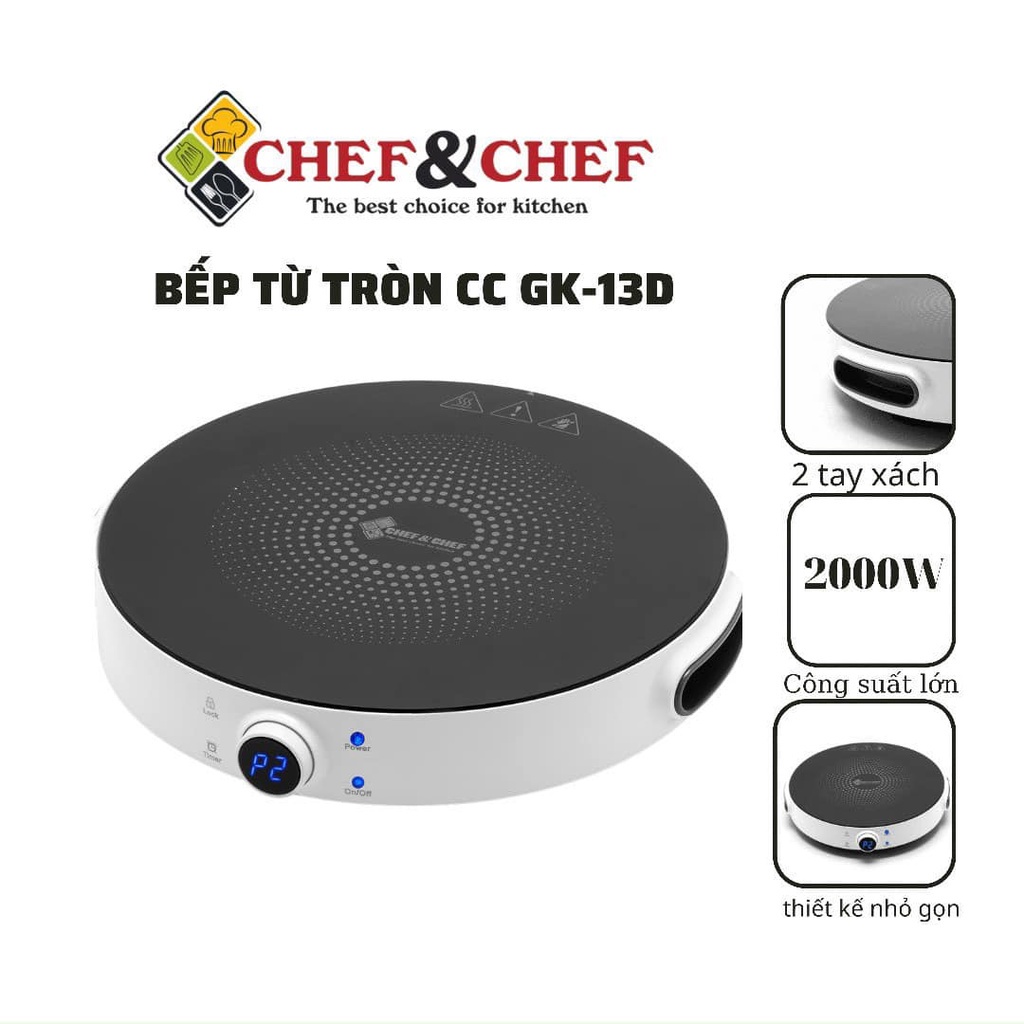 BẾP TỪ CHEF&CHEF GK-13D COOKER THIẾT KẾ DẠNG TRÒN HIỆN ĐẠI KIỂU DÁNG ...