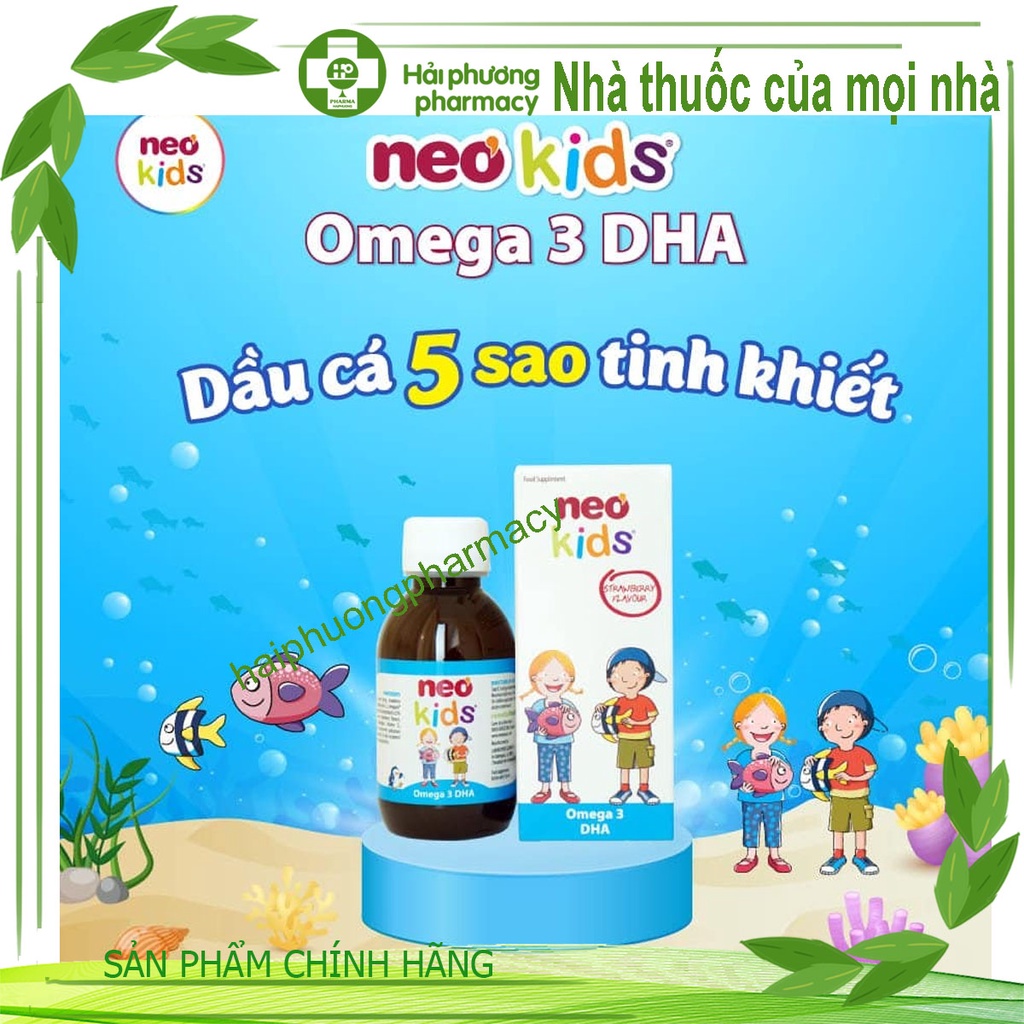 Neo Kids Omega 3 DHA 150ml - Hỗ trợ bổ sung DHA, vitamin cho trẻ phát ...