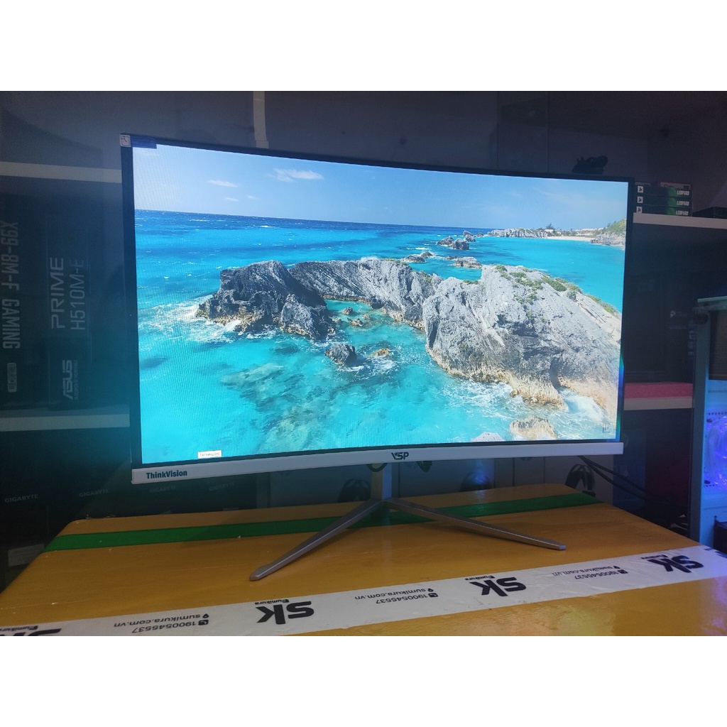 Màn hình 24″ VSP VL24 (CM2410Q) FHD 75Hz Cong CHính Hãng FULLBOX ...