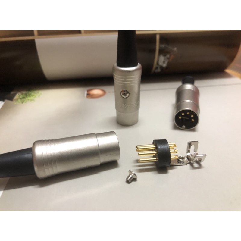 jack midi din 5 chân cao cấp mạ vàng chính hãng REAN dành cho amply cổ ...