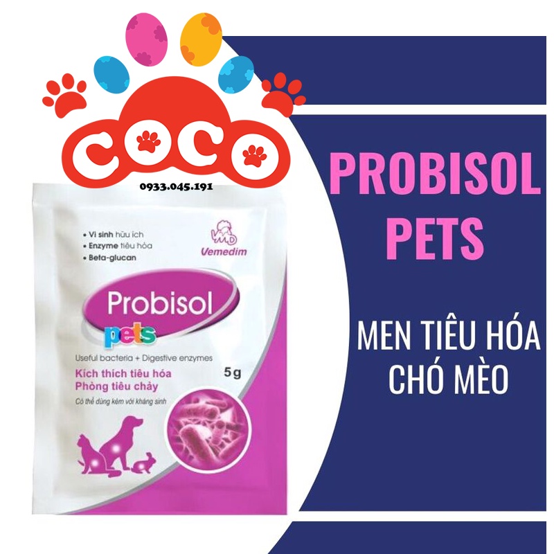 Men Tiêu Hóa Cho Chó Mèo Probisol Pets 5g | Shopee Việt Nam