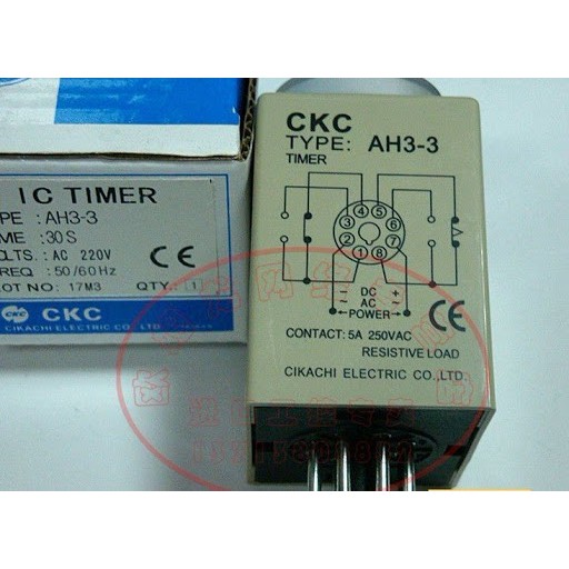 Relay thời gian CKC AH3-3-220V (Timer 60s ,Timer 60m,Timer 30m) | Shopee Việt Nam