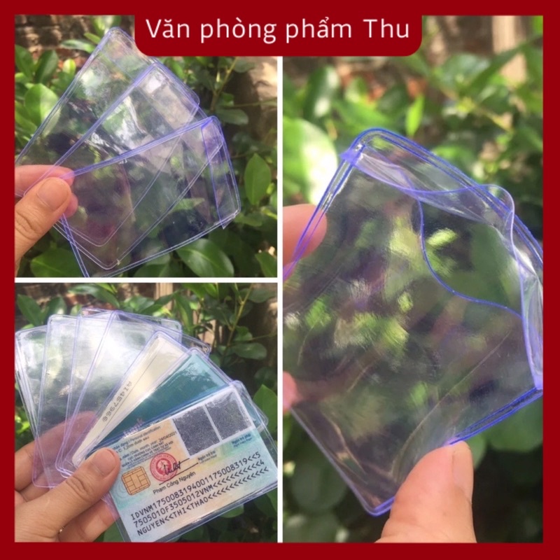 Bọc chống xước chip CCCD - ATM, Vỏ bọc căn cước công dân trong suốt có ...