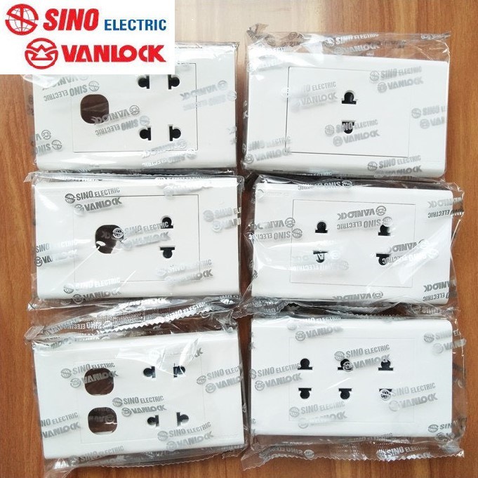 Ổ Cắm, Công Tắc SINO Vanlock - Dòng S18 Chính hãng | Shopee Việt Nam