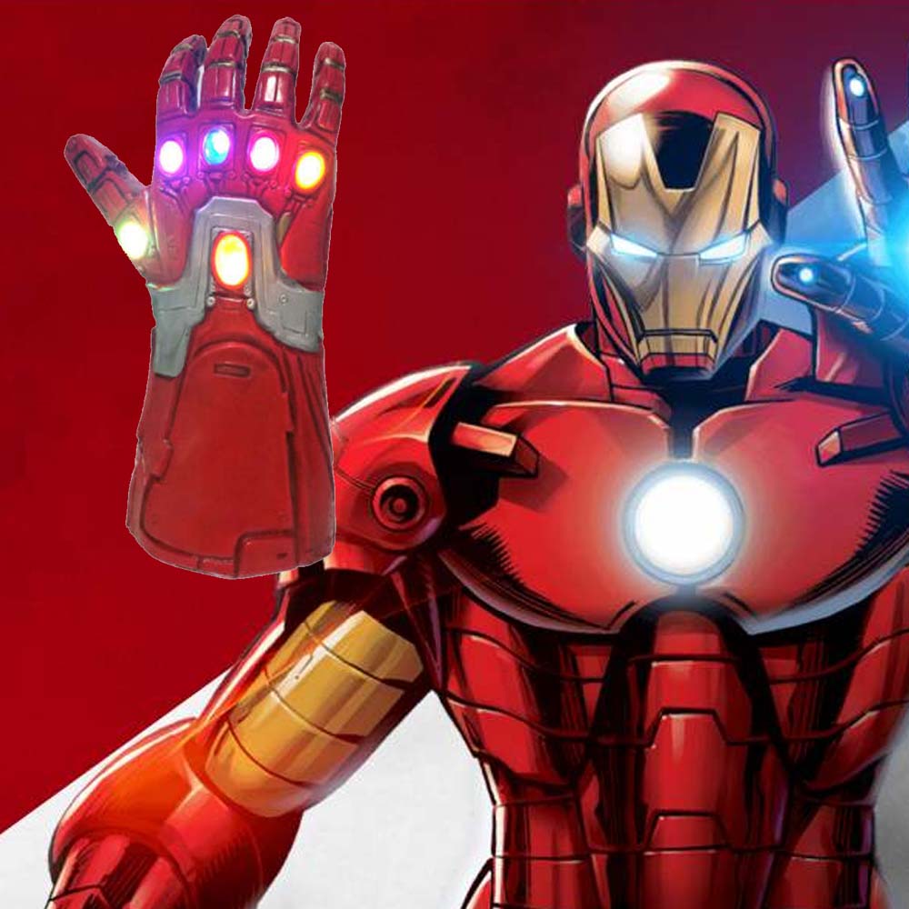 Kids Iron Man Thanos Gauntlet Endgame Infinity Rubber Gloves Right Hand ...