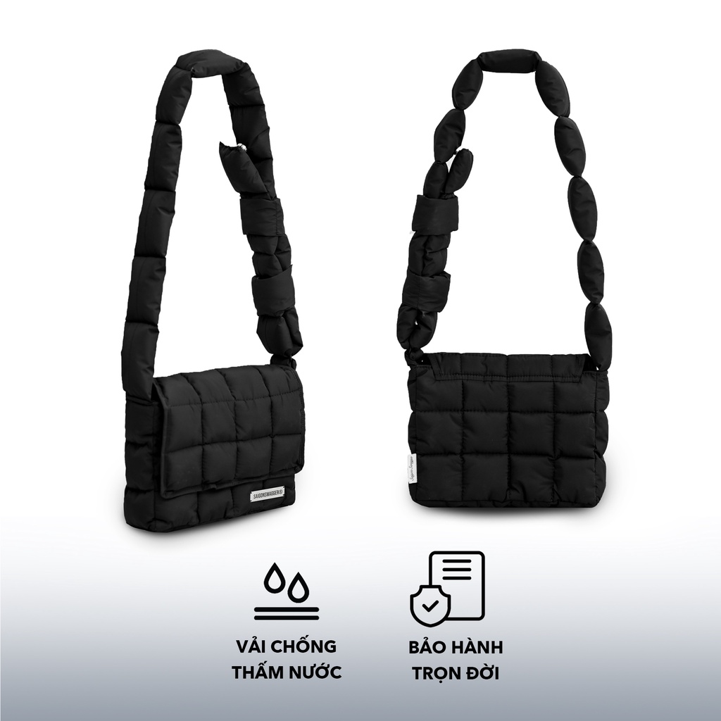 Túi Đeo Chéo Chần Bông SAIGON SWAGGER® NOIR PUFFER BAG | Shopee Việt Nam