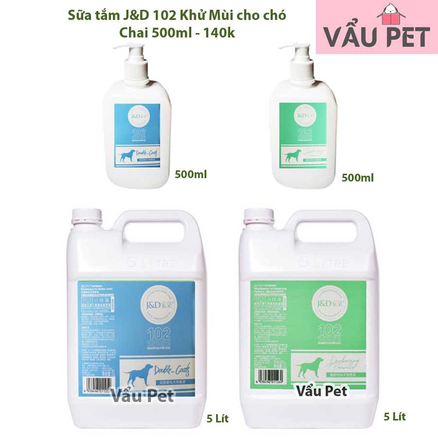 Sữa tắm khử mùi hôi cho chó mèo J&D 102 chai 500ml | Shopee Việt Nam