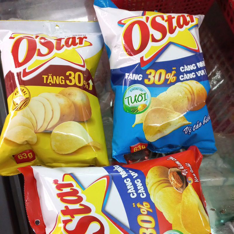 Bim Bim Ostar 55g vị tảo biển,kim chi,tự nhiên | Shopee Việt Nam