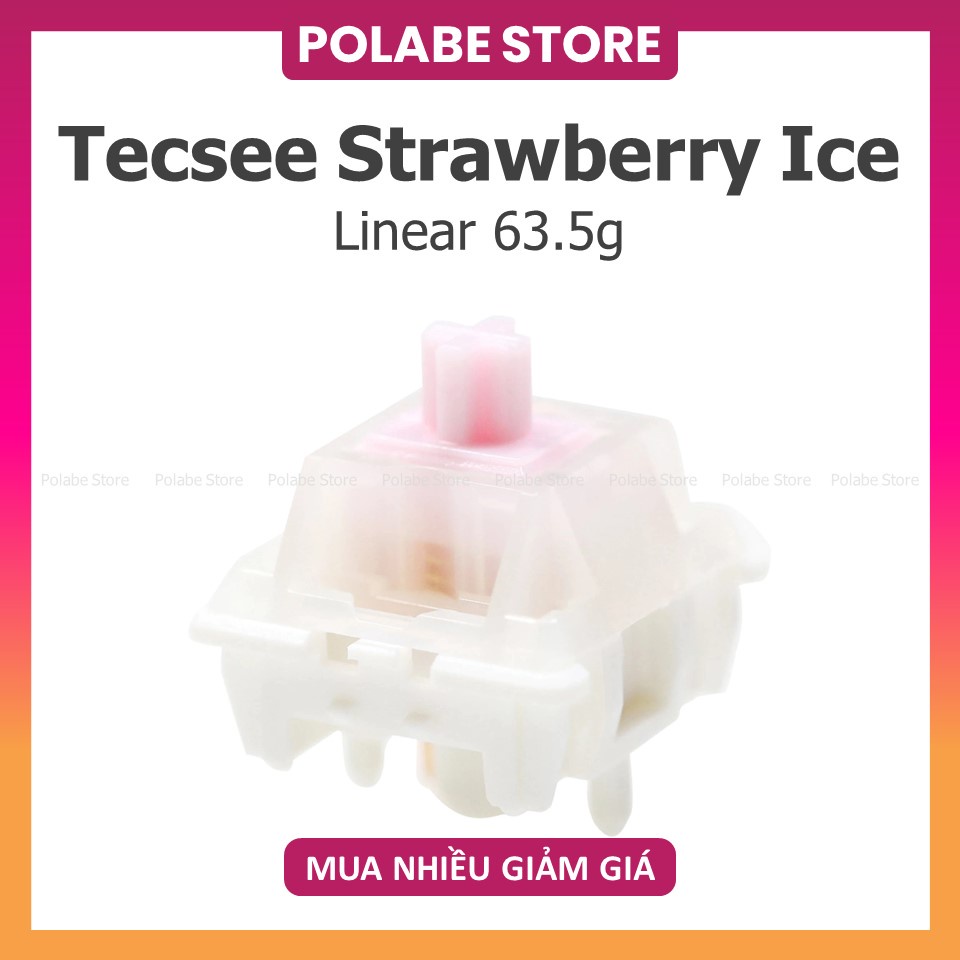 TECSEE STRAWBERRY ICE linear switch Công Tắc Bàn Phím Cơ Tecsee switch ...
