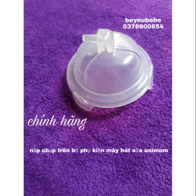 02 nắp nhựa chụp trên/chụp dưới/ lò xo/ màng van máy hút sữa unimom ...