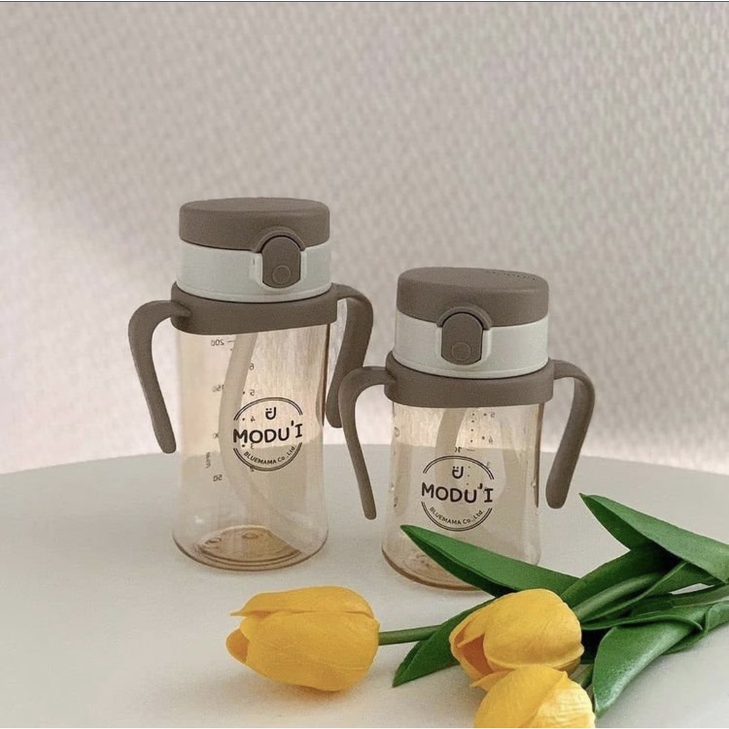 Bình tập hút Bluemama Modui uống nước/ Bình nắp bật One Touch Cap ...