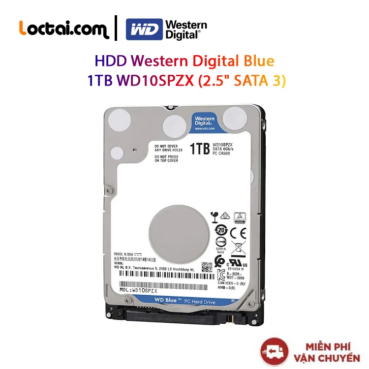 Ổ cứng HDD Western Digital Blue 1TB WD10SPZX (2.5" SATA 3) - Hàng chính hãng new 100% | Shopee ...