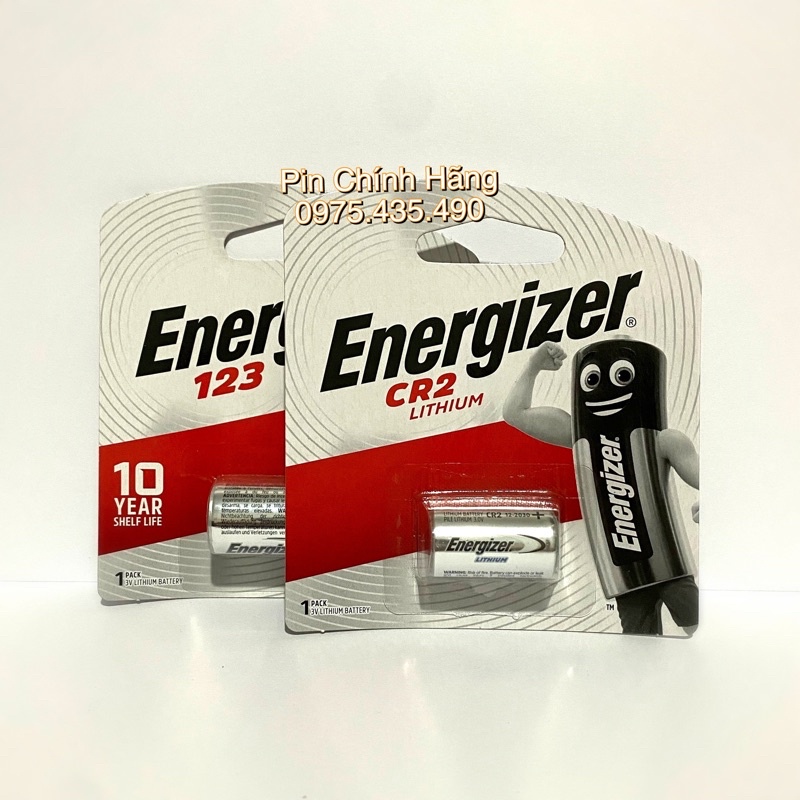Pin CR2 / CR123 Energizer 3V Lithium Battery Chính Hãng Vỉ 1 Viên ...
