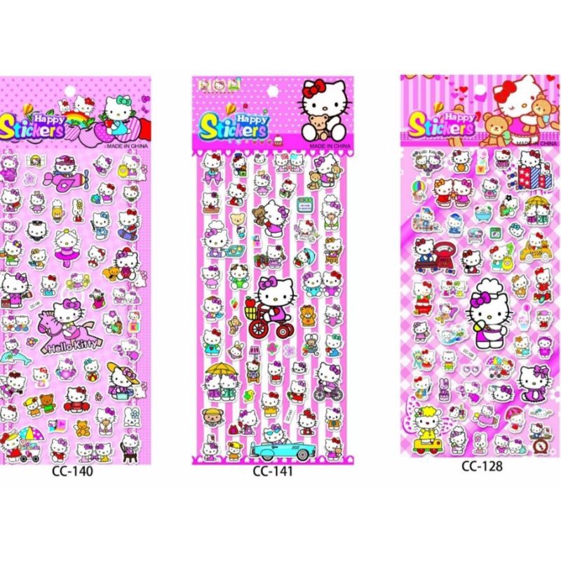 Sticker Hello kitty 3D, 5D, 5D size lớn nhân đôi | Shopee Việt Nam
