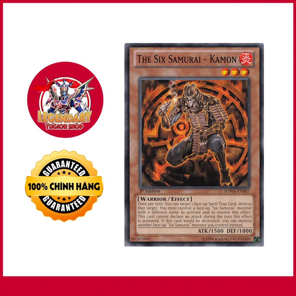 [Thẻ Bài Yugioh Chính Hãng] The Six Samurai - Kamon | Shopee Việt Nam