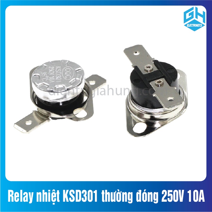 Relay nhiệt KSD301 thường đóng 250V 10A nhiều phân loại | Shopee Việt Nam