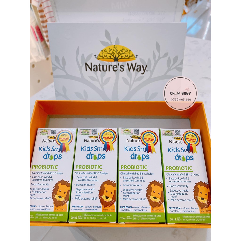 Siro Uống Nature's Way Kids Smart Drops Probiotic Bổ Sung Men Vi Sinh Cho Bé 20ml | Shopee Việt Nam