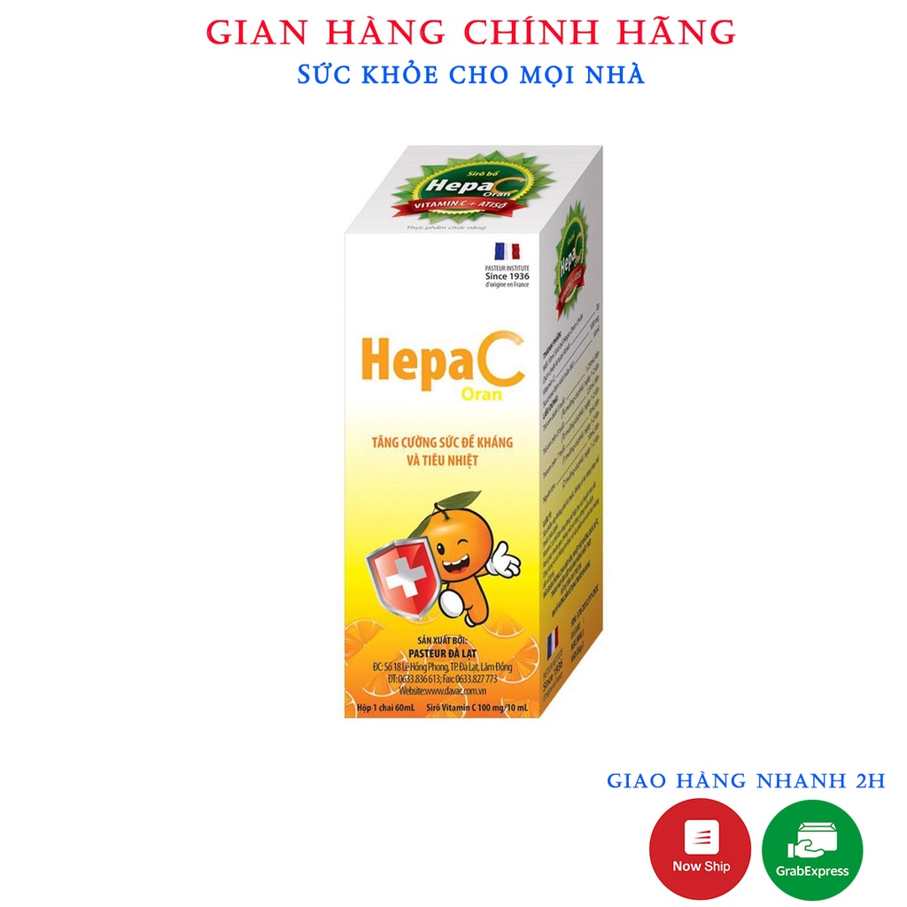 Siro HepaC.Bổ Sung Vitamin C Giúp Tăng Sức Đề Kháng,Tiêu Độc,Thanh ...