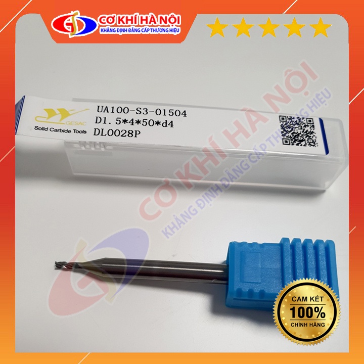 Dao CNC Chuyên Phay Nhôm GESAC D1-5mm 3 me cắt UA100-S3, Dao Phay Ngón | Shopee Việt Nam