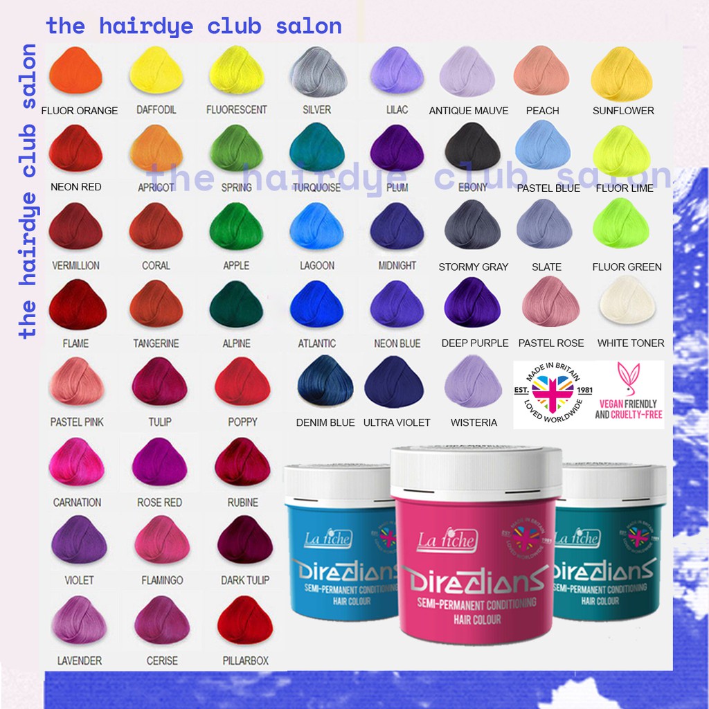 Thuốc nhuộm tóc La Riche Directions dạng Semi-pernament hàng UK ...