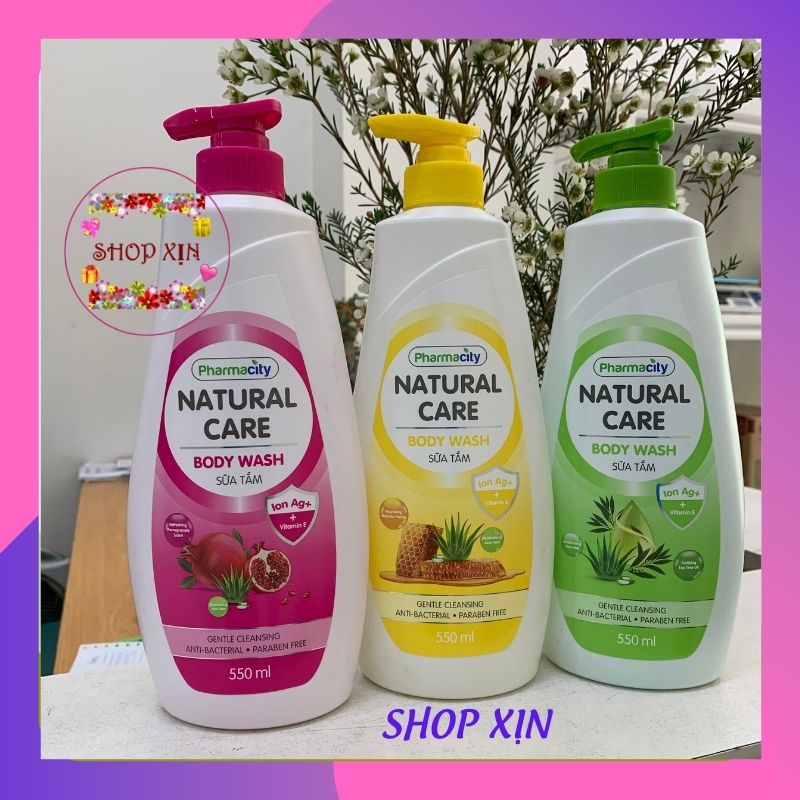 Sữa tắm Pharmacity Natural Care Body Wash Natural Care 550ml,, 3 Mùi Hương | Shopee Việt Nam