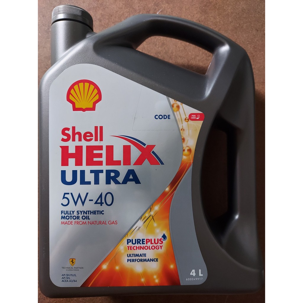 Nhớt cao cấp Shell Helix Ultra 5W-40 dành cho xe du lịch (cho động cơ ...