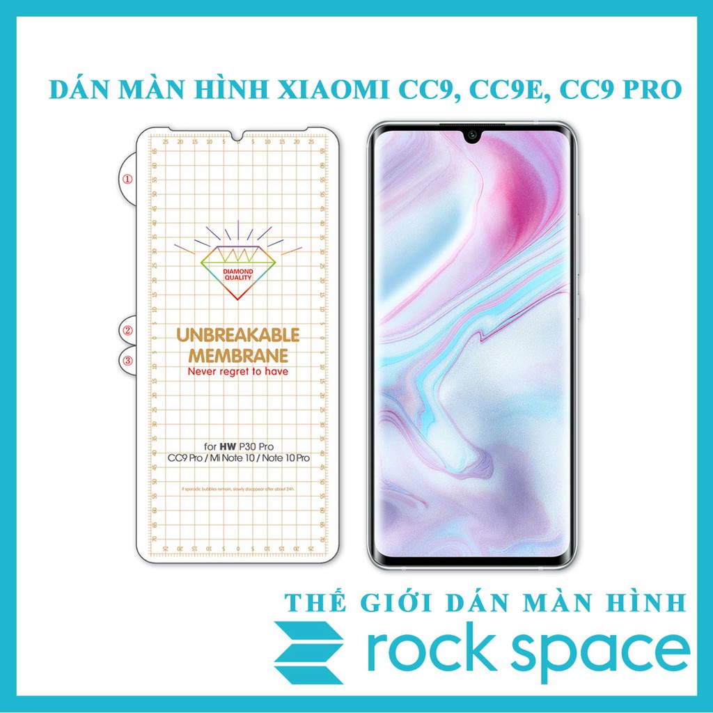 Miếng dán màn hình Xiaomi CC9, CC9E, CC9 Pro Chính Hãng Rock Space | Shopee Việt Nam