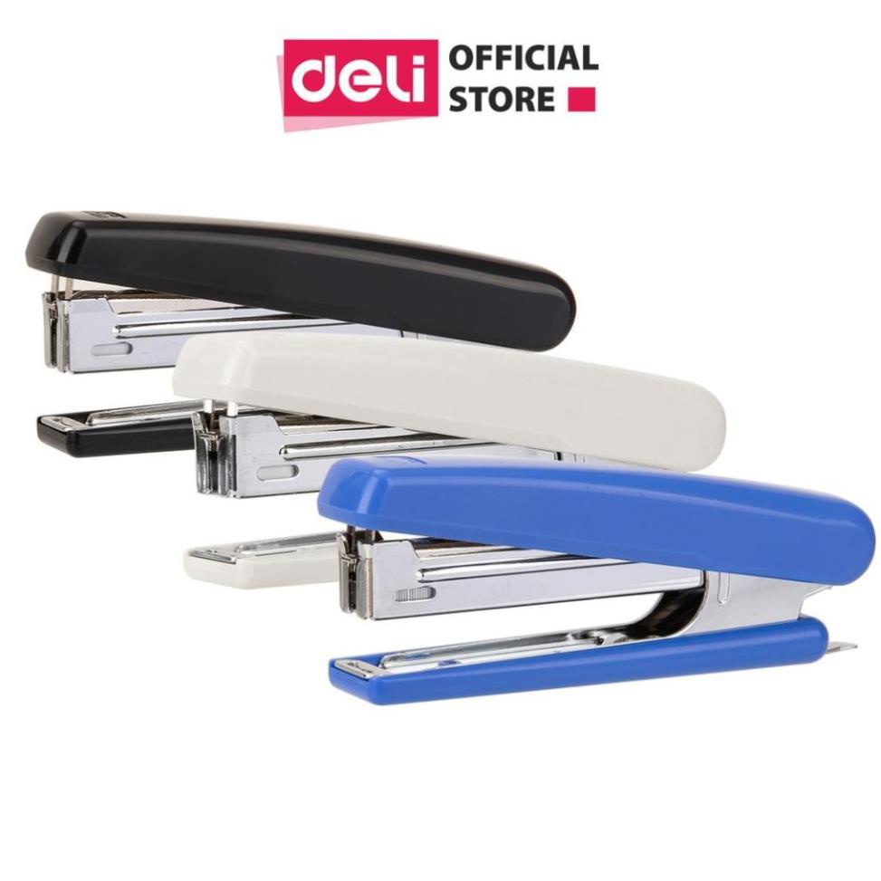 Dập ghim 15 trang Deli E0251 - kèm hộp đựng ghim - Đen, xanh, xám ...
