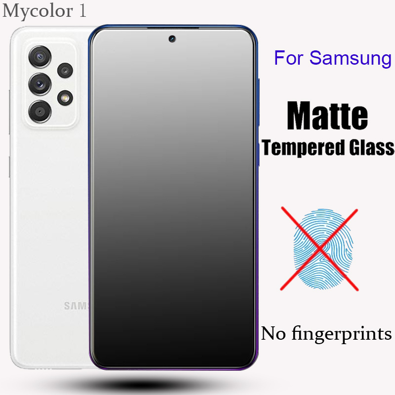 Kính cường lực chống vân tay nhám cho Samsung ss Galaxy A54 A52 A52s A51 A72 A71 A34 A32 A42 A24 ...