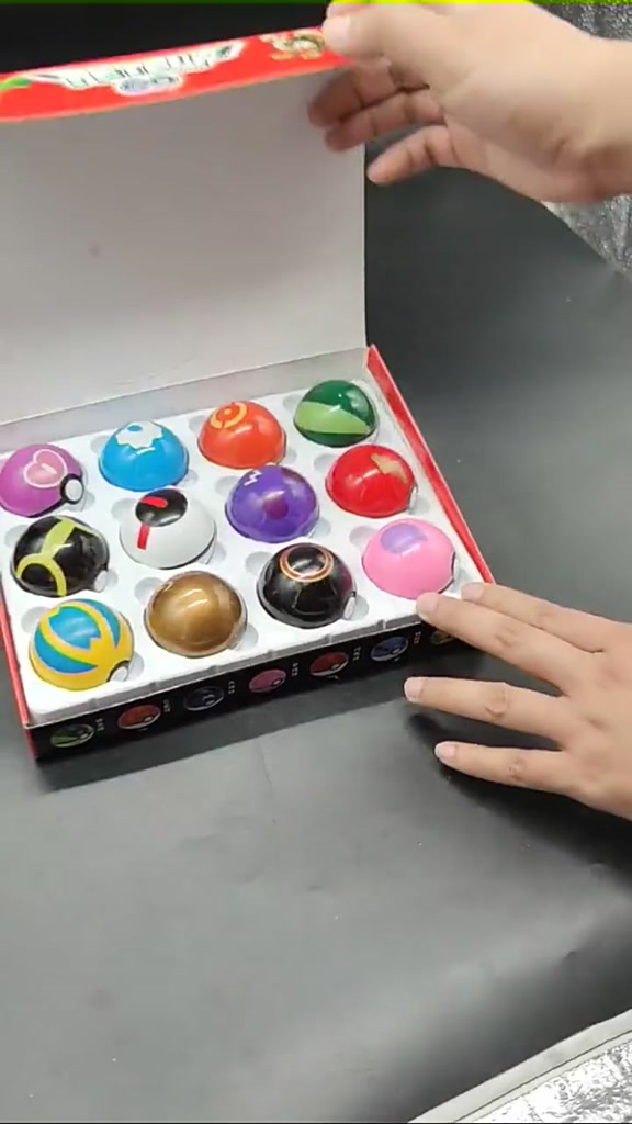 Hộp 12 Bóng Pokemon Đa Sắc Khác Nhau Chứa Pokemon Bất Kỳ, Full Box ...
