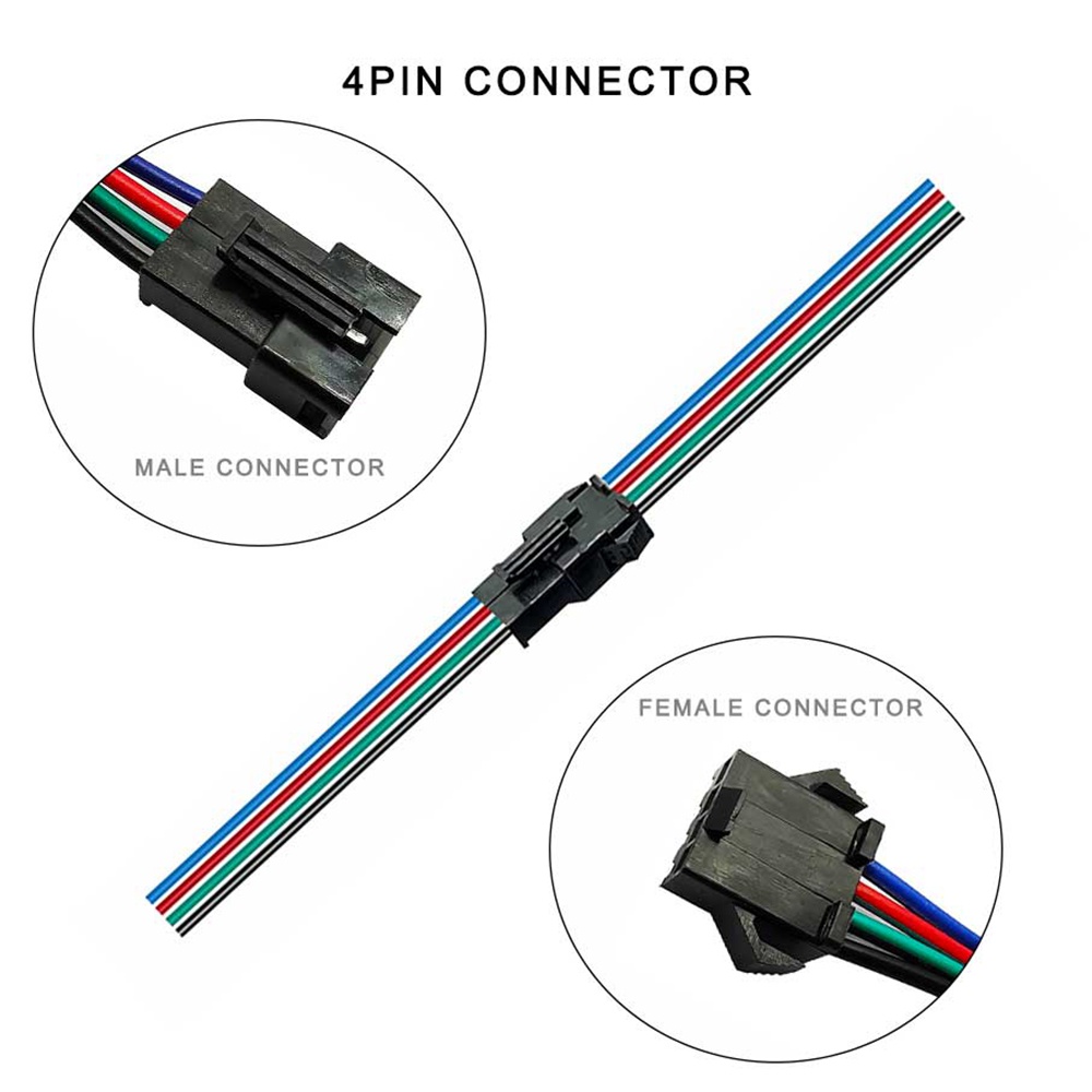 Bộ 5 Đầu Nối Dây Điện Nhanh 30cm JST SM 2P 3P 4P 5P 6P | Shopee Việt Nam