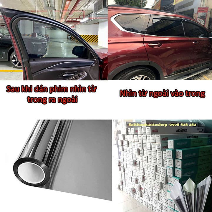 Phim cách nhiệt ô tô HÀN QUỐC Nano Ceramic chính hãng dán cho xe 4 chỗ ...