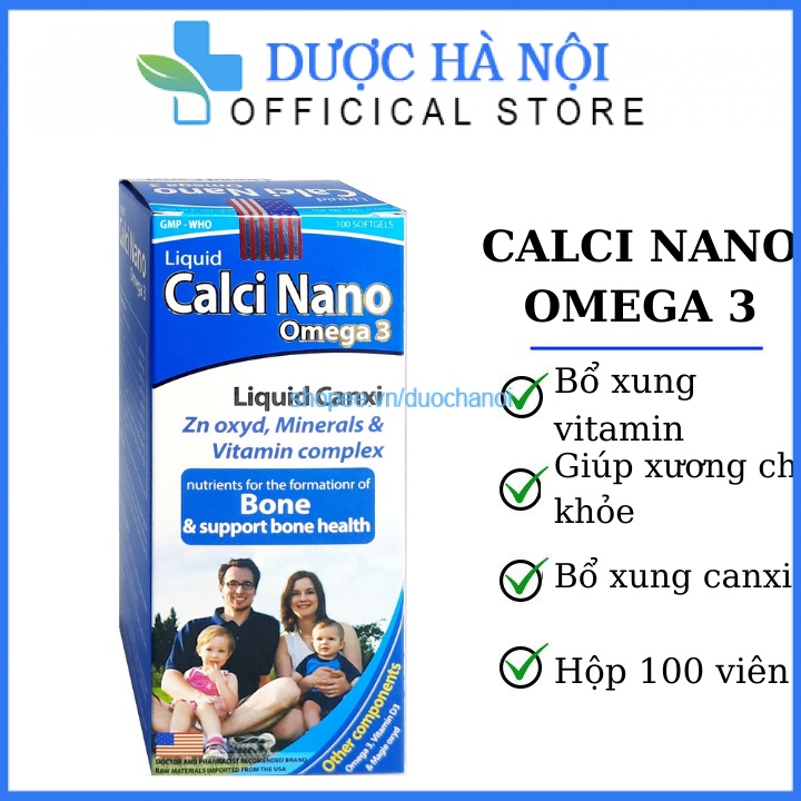 Viên Uống Bổ Sung Calcium Nano Omega 3 ( HỘP 100 V) | Shopee Việt Nam