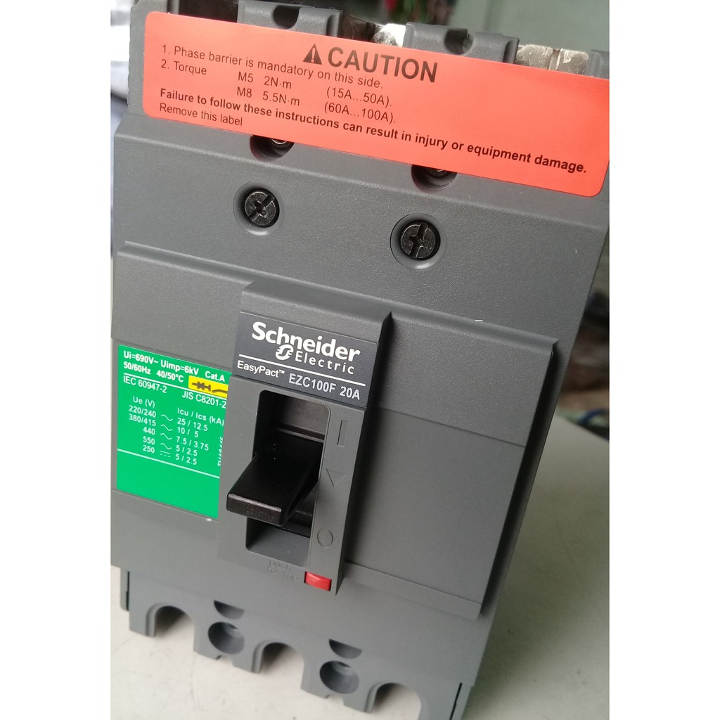 MCCB 3P 20A EZC100F3020 SCHNEIDER | Shopee Việt Nam