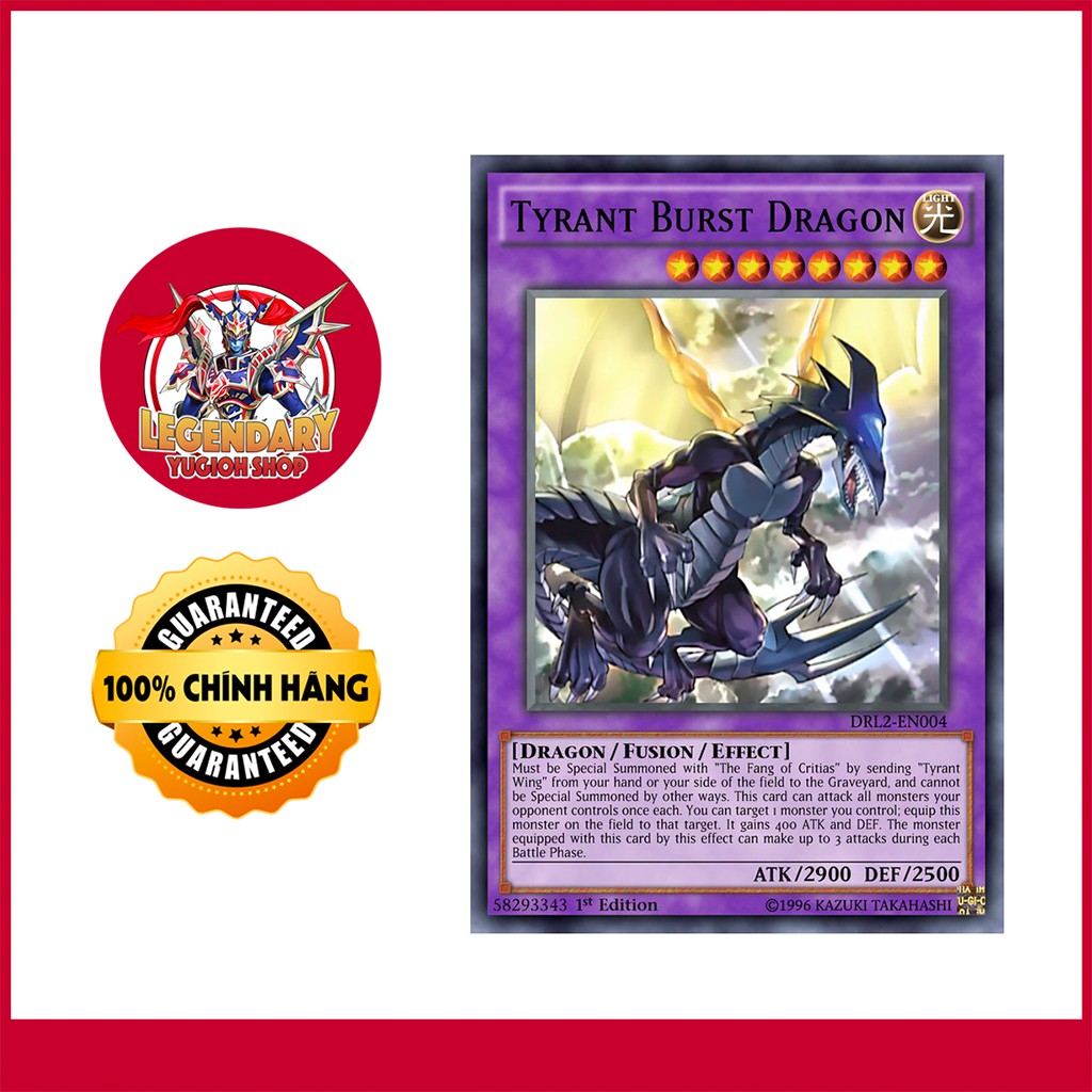 [Thẻ Bài Yugioh Chính Hãng] Tyrant Burst Dragon | Shopee Việt Nam