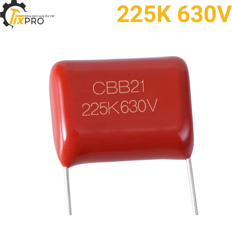 Tụ điện 225J 630V CBB22 2.2uF 25mm 30mm chất lượng tốt (Túi 3 chiếc ...