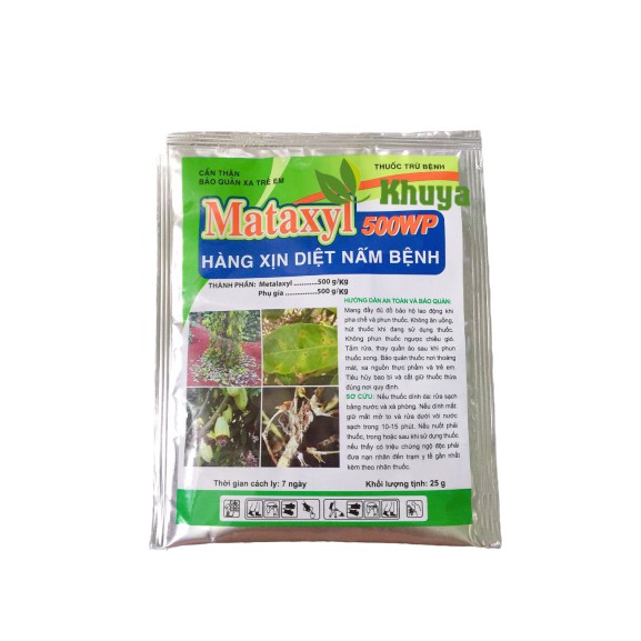 Chế phẩm diệt trừ nấm bệnh Mataxyl 500WP 25gr Hàng xịn diệt nấm bệnh ...