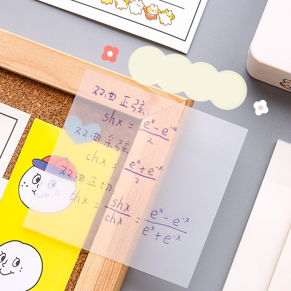 Giấy Sticky Note Ghi Chú Trong Suốt Không Thấm Nước | Shopee Việt Nam
