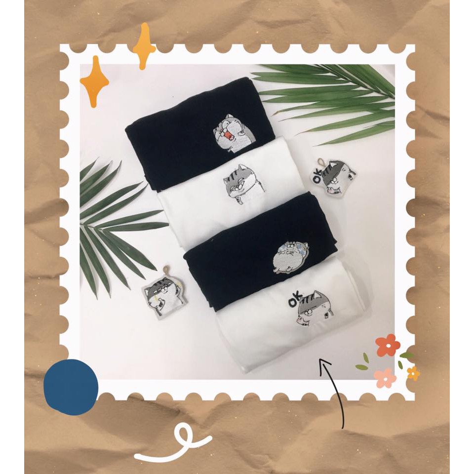ÁO THUN THÊU MÈO AMI BỤNG BỰ | Shopee Việt Nam