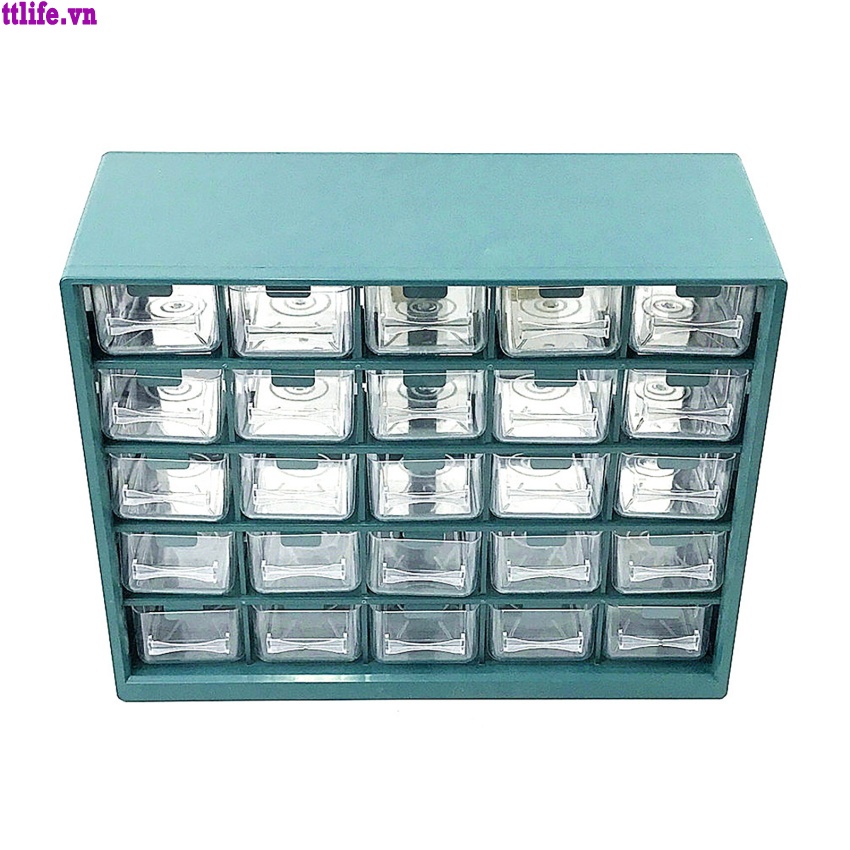 Wall-Mounted 25 Compartment Drawer Parts Sorting Component Box | Shopee ...