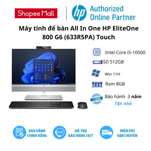 [Nhập ELHP8 giảm 17% tối đa 3TR] Máy tính để bàn All In One HP EliteOne ...