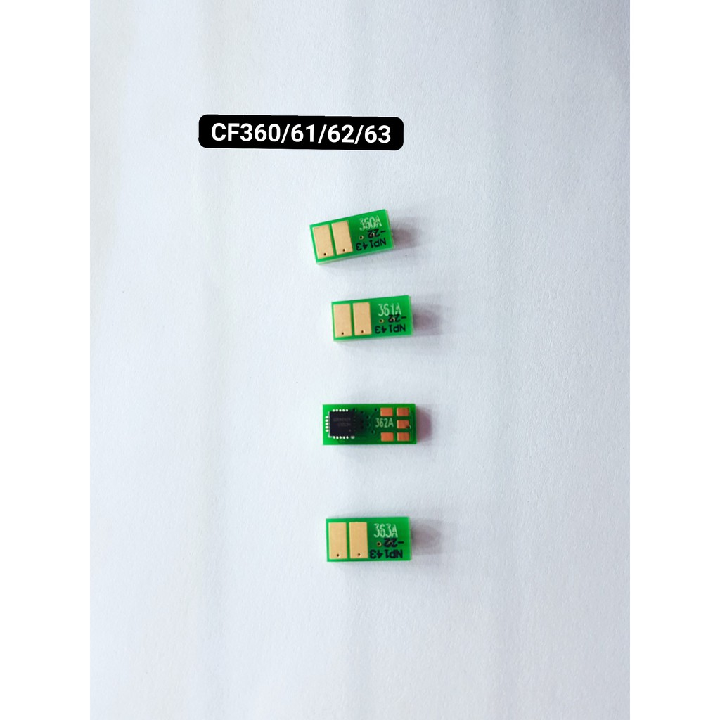 Bộ 4 con chip (BK/C/Y/M) HP 508 - CF360/61/62/63 dùng cho máy HP màu ...