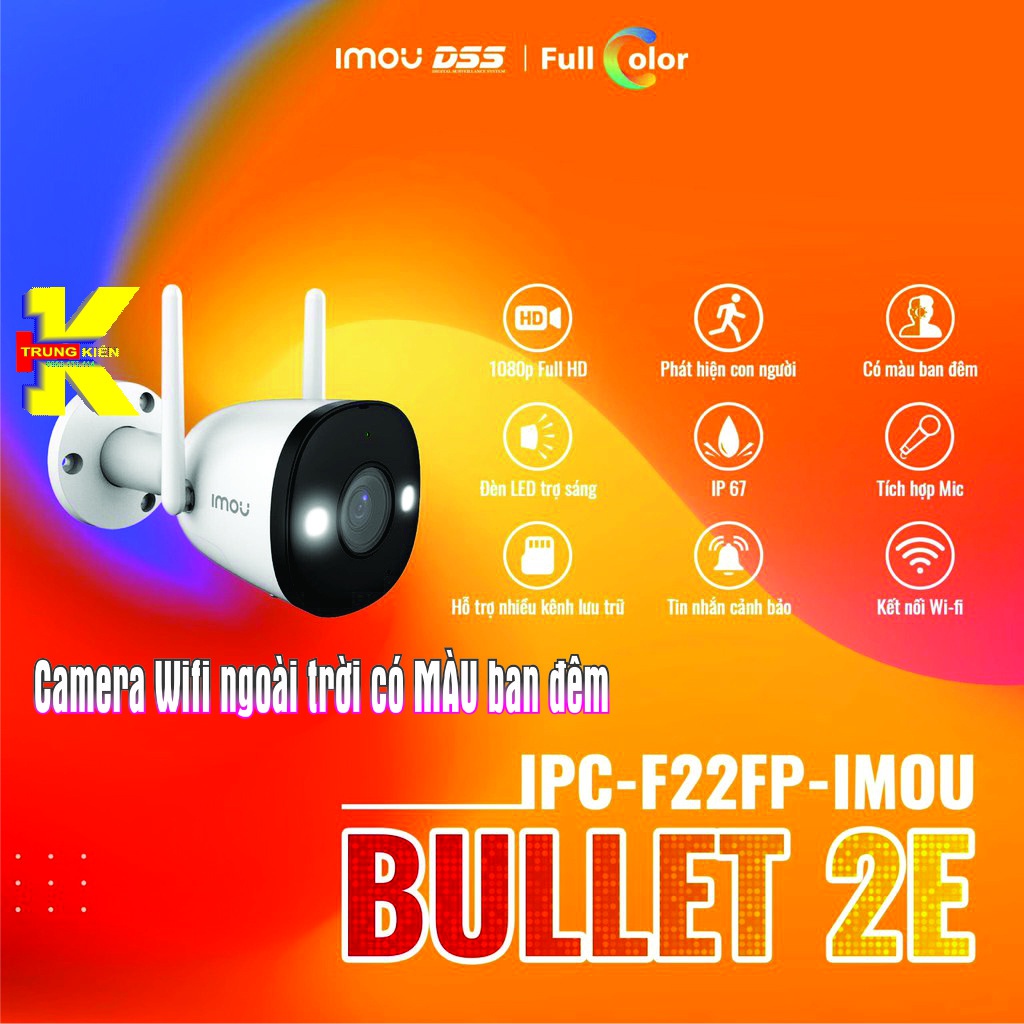 CAMERA IP WIFI IMOU IPC-F22FP 1080P CHÍNH HÃNG CÓ MÀU BAN ĐÊM | Shopee ...