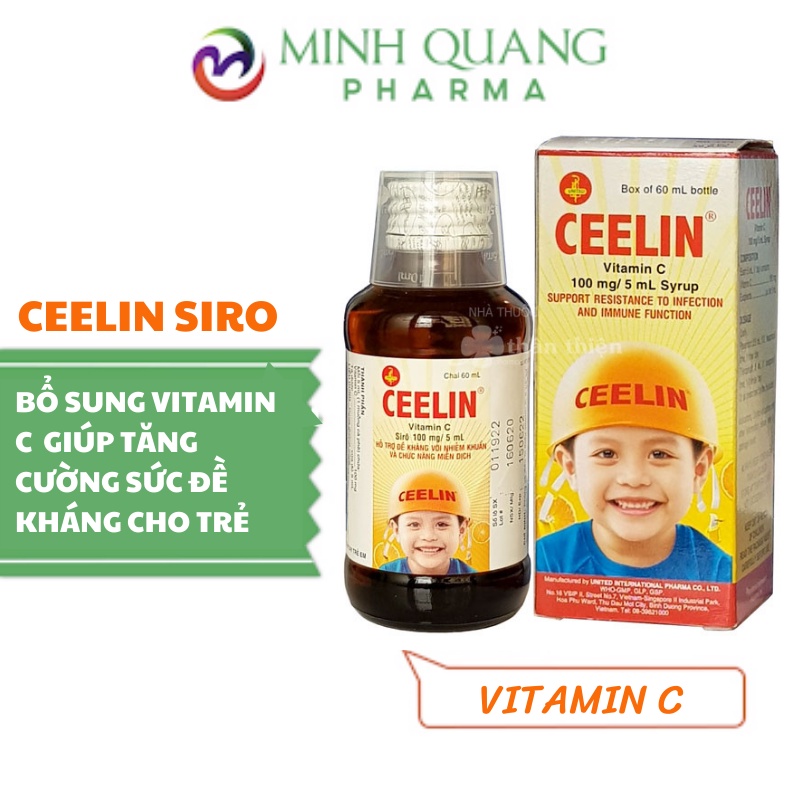 Siro CEELIN - VITAMIN C tăng sức đề kháng, tăng miễn dịch cho trẻ em ...