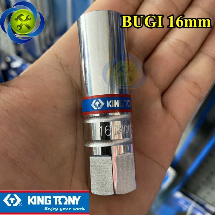 Tuýp tháo bugi xe máy 16mm Kingtony 363516 ron cao su loại 3/8 inch (có ...
